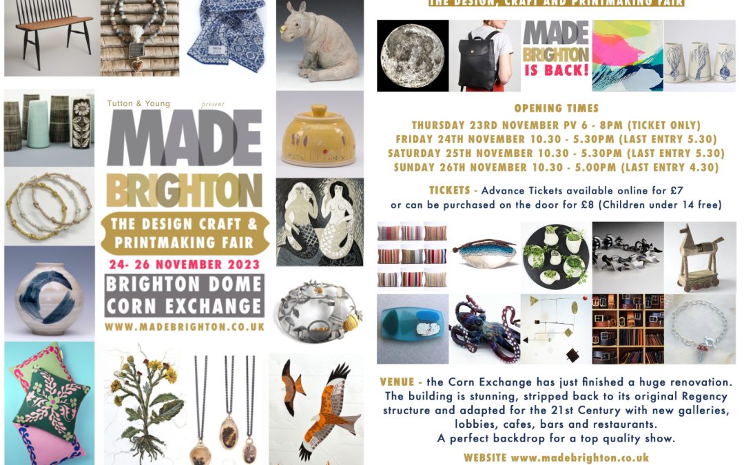MADE Brighton: Design & Craft Fair At Brighton Dome 2023 - We Love Brighton