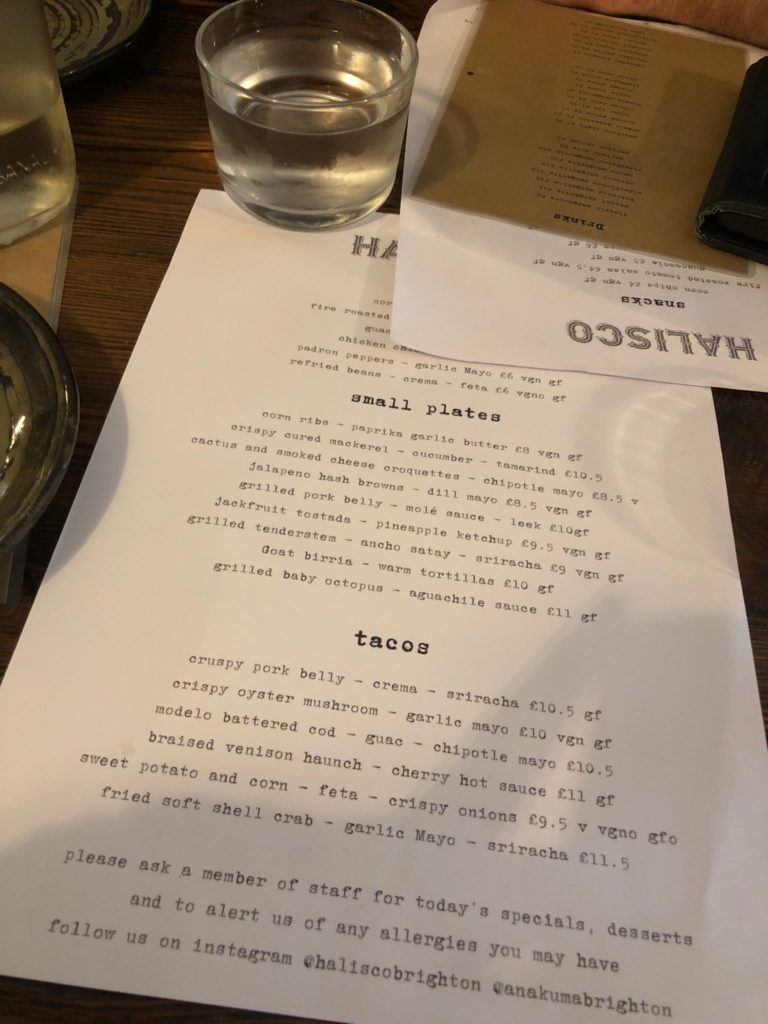 Halisco Restaurant In Brighton: Review - We Love Brighton